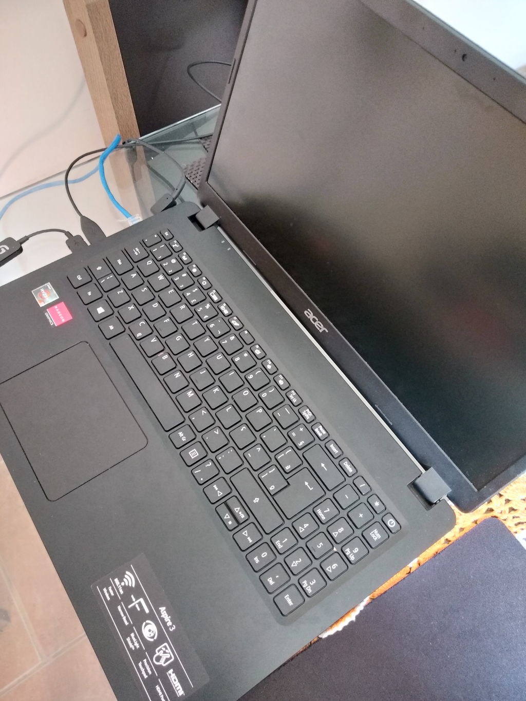 Notebook Acer AMD Ryzen 5-3500U 8GB 1TB 128GB SSD Placa de Vídeo 2GB ...