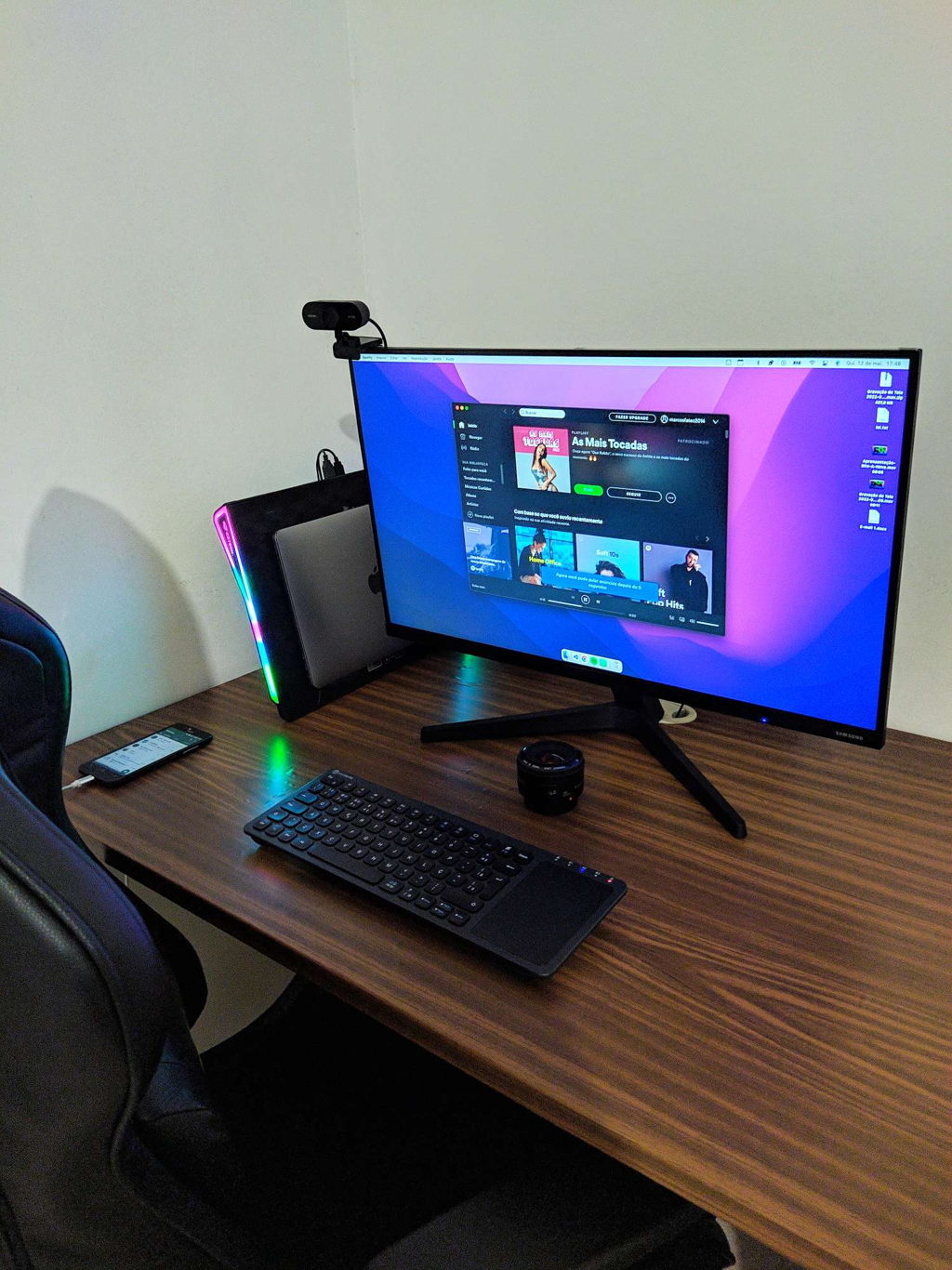 Monitor Samsung 27" FHD, HDMI, VGA, | Casas Bahia