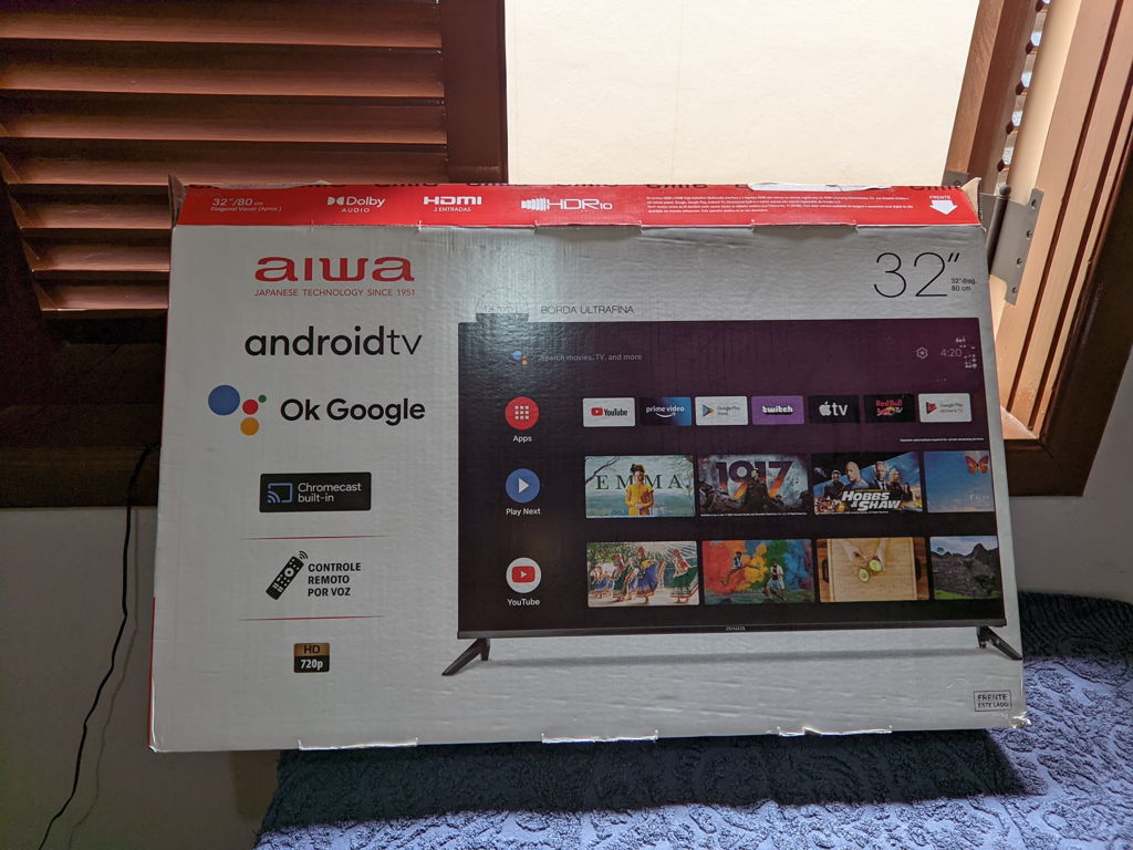 Smart TV 32" Aiwa HD AWS-TV-32-BL-02-A | Casas Bahia