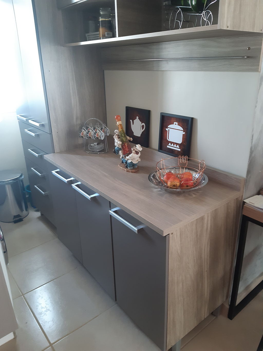 Armário Basculante Bartira Topázio com 1 Porta, | Casas Bahia